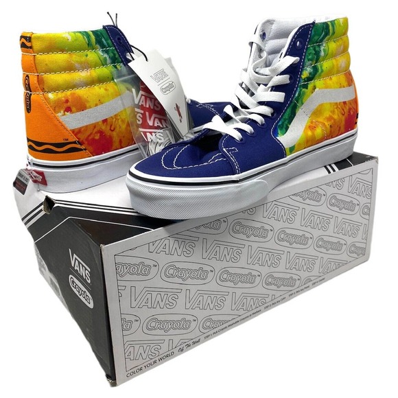Vans | Shoes | Vans Off The Wall Mens X Crayola Sk8hi Mashup Melt Hitop ...